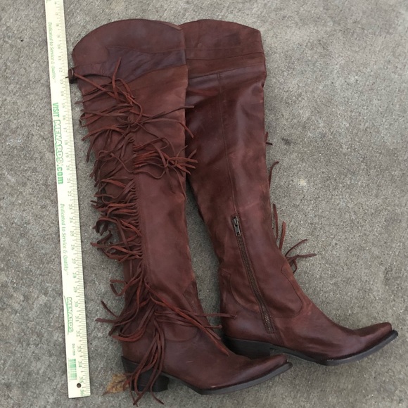 Ash | Shoes | Ash Fringe Thigh Boots 4 9 Otk Cowboy Butch New | Poshmark
